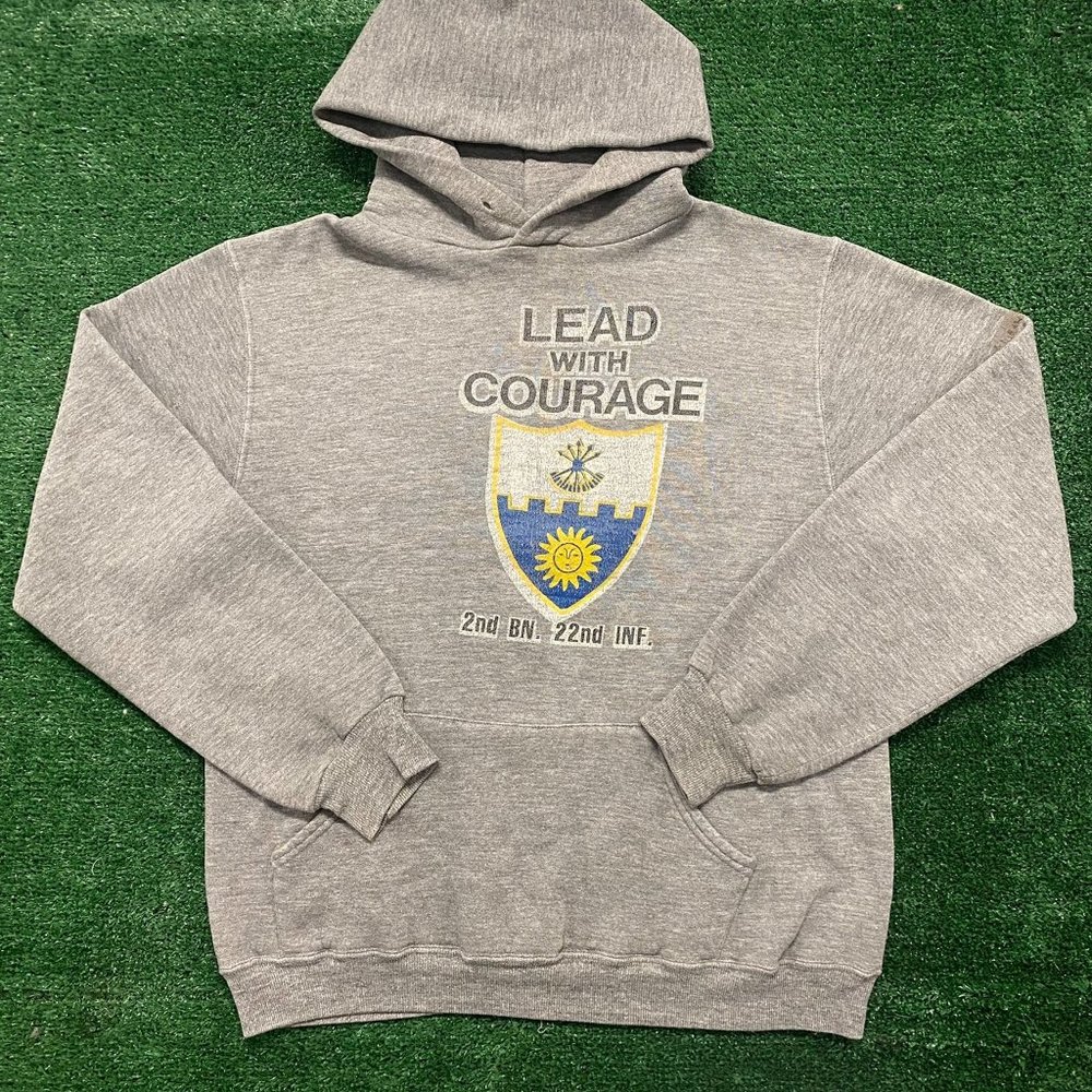 Vintage 80s Us Army Essential Workout Training Hoodie - Gem